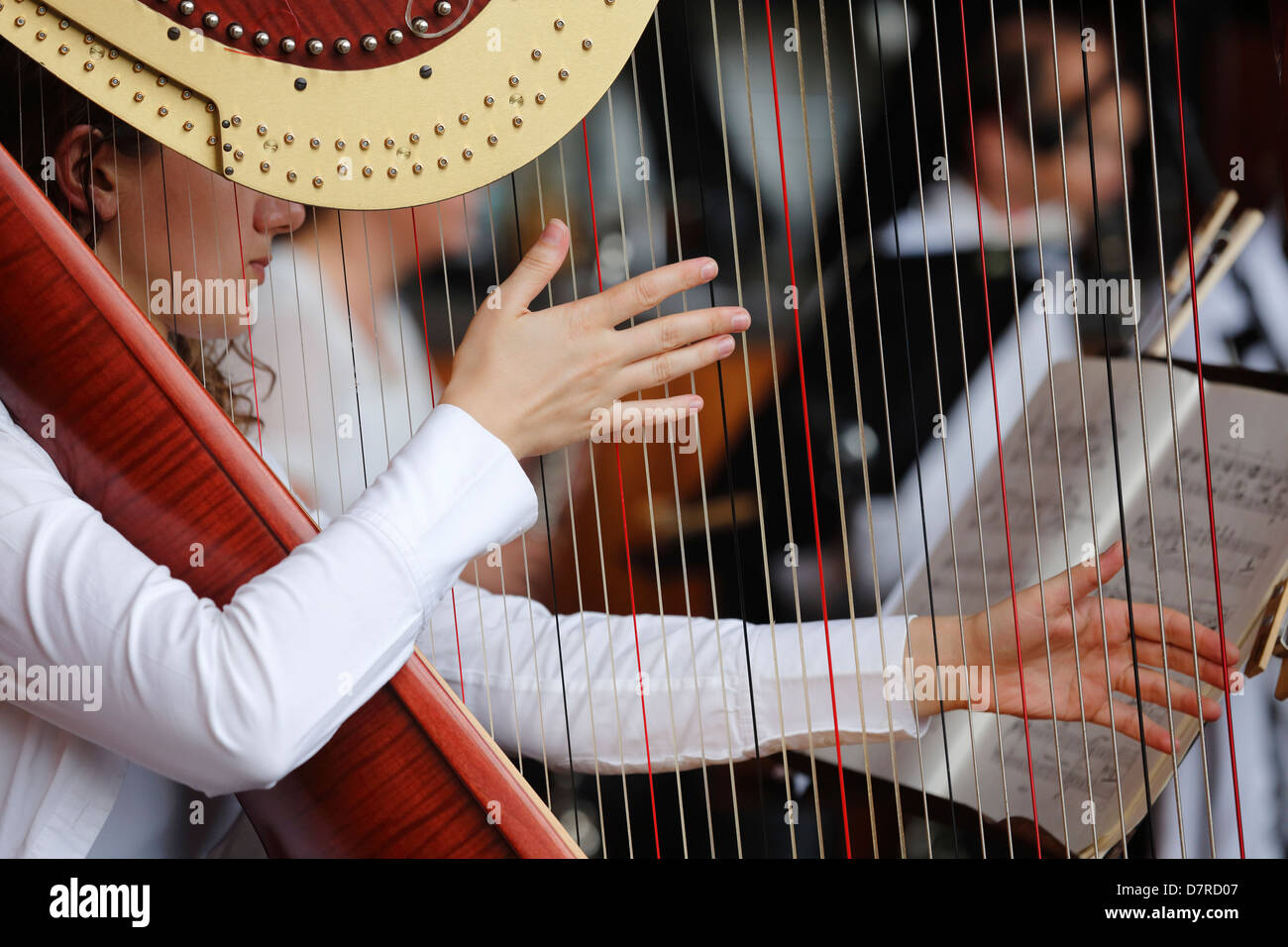 Harp hands hi-res stock photography and images - Alamy