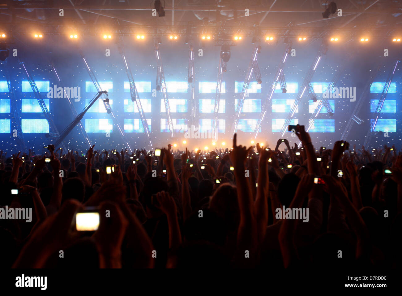 Large crowds of partygoers at Trance Energy EDM event Stock Photo - Alamy