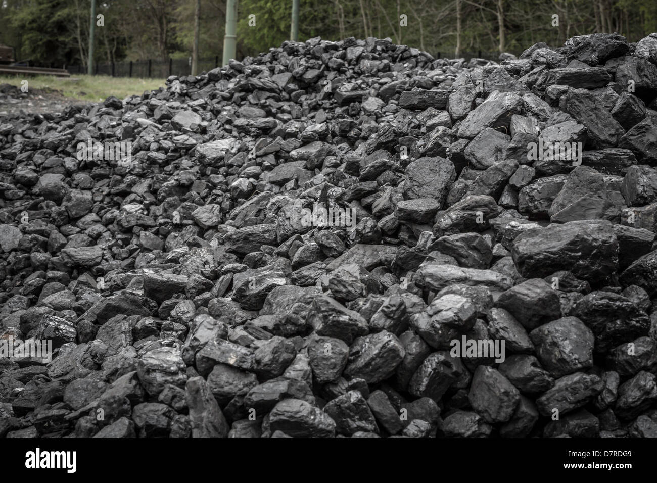 Large Coal Heap From Mining Stock Photo - Alamy