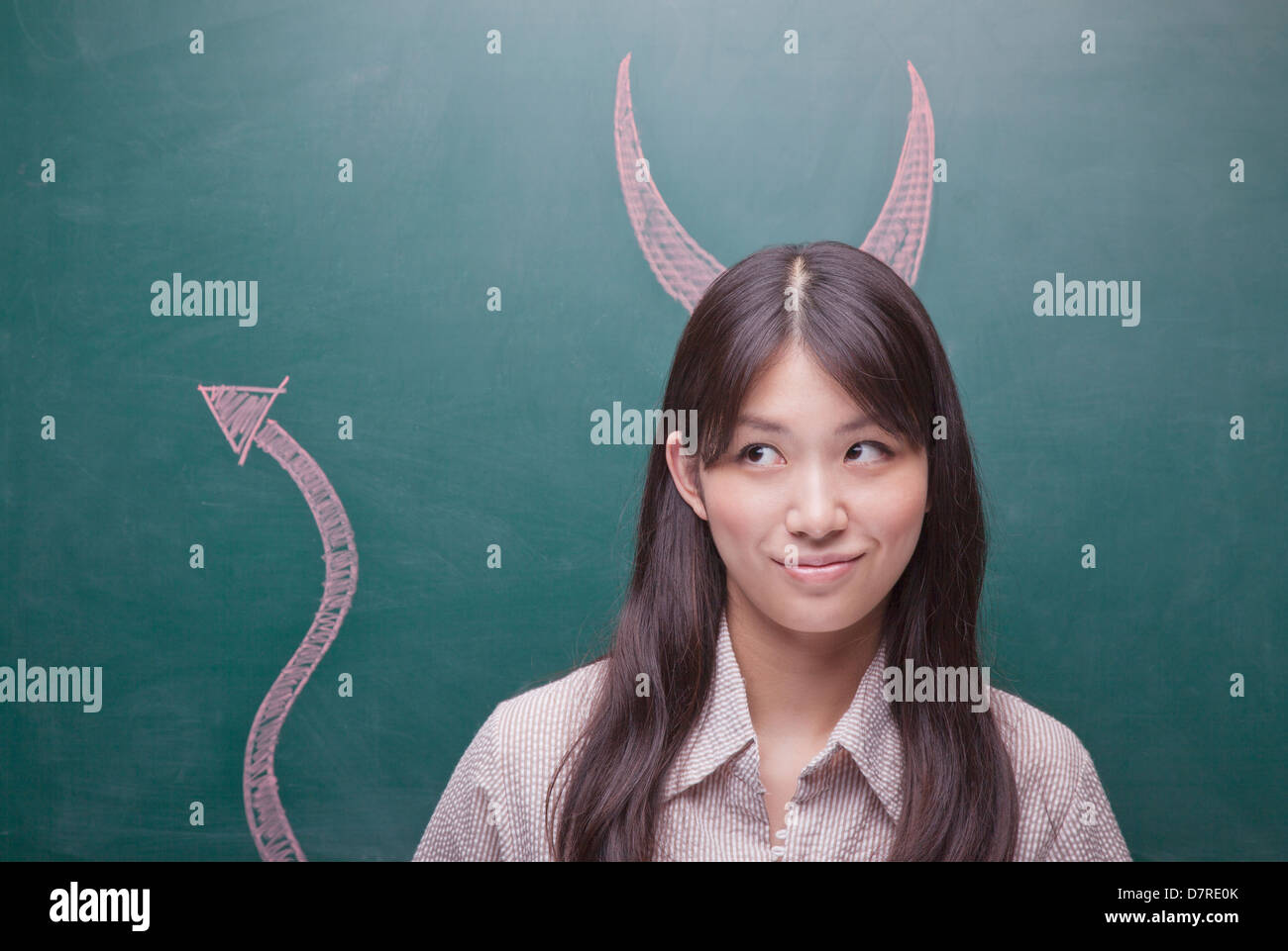Devil horns and tail hi-res stock photography and images - Alamy