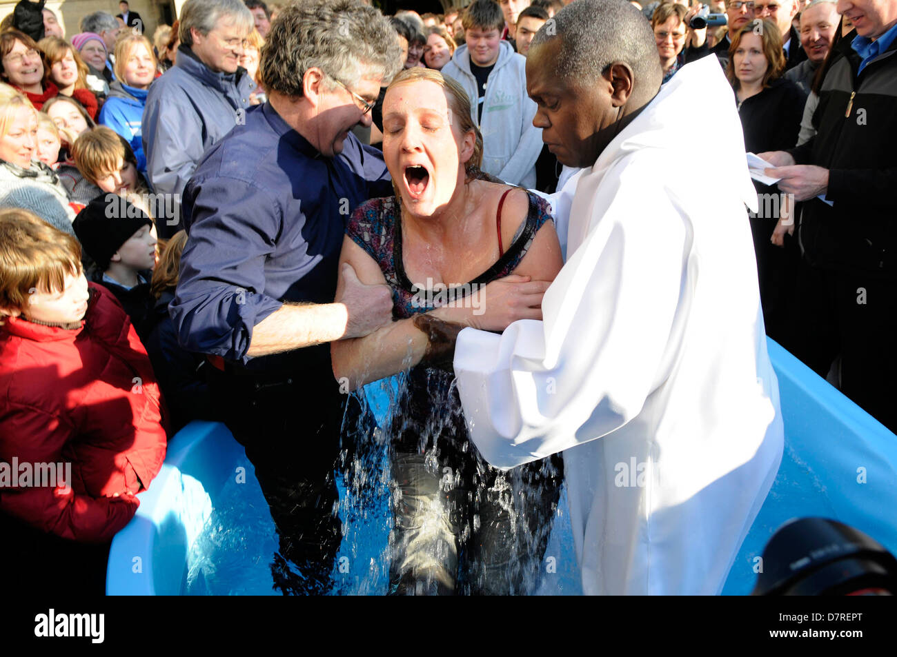The Archbishop of York, Dr John Sentamu, holds his Easter Sunday ...