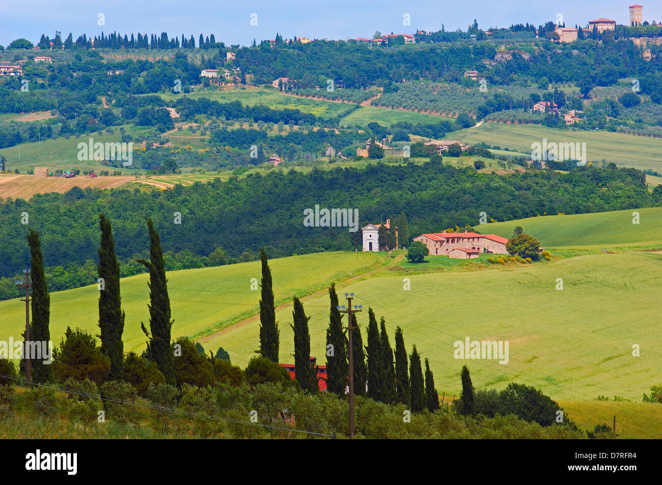 Val d'Orcia. Orcia Valley. UNESCO World Heritage Site. Cappella di ...