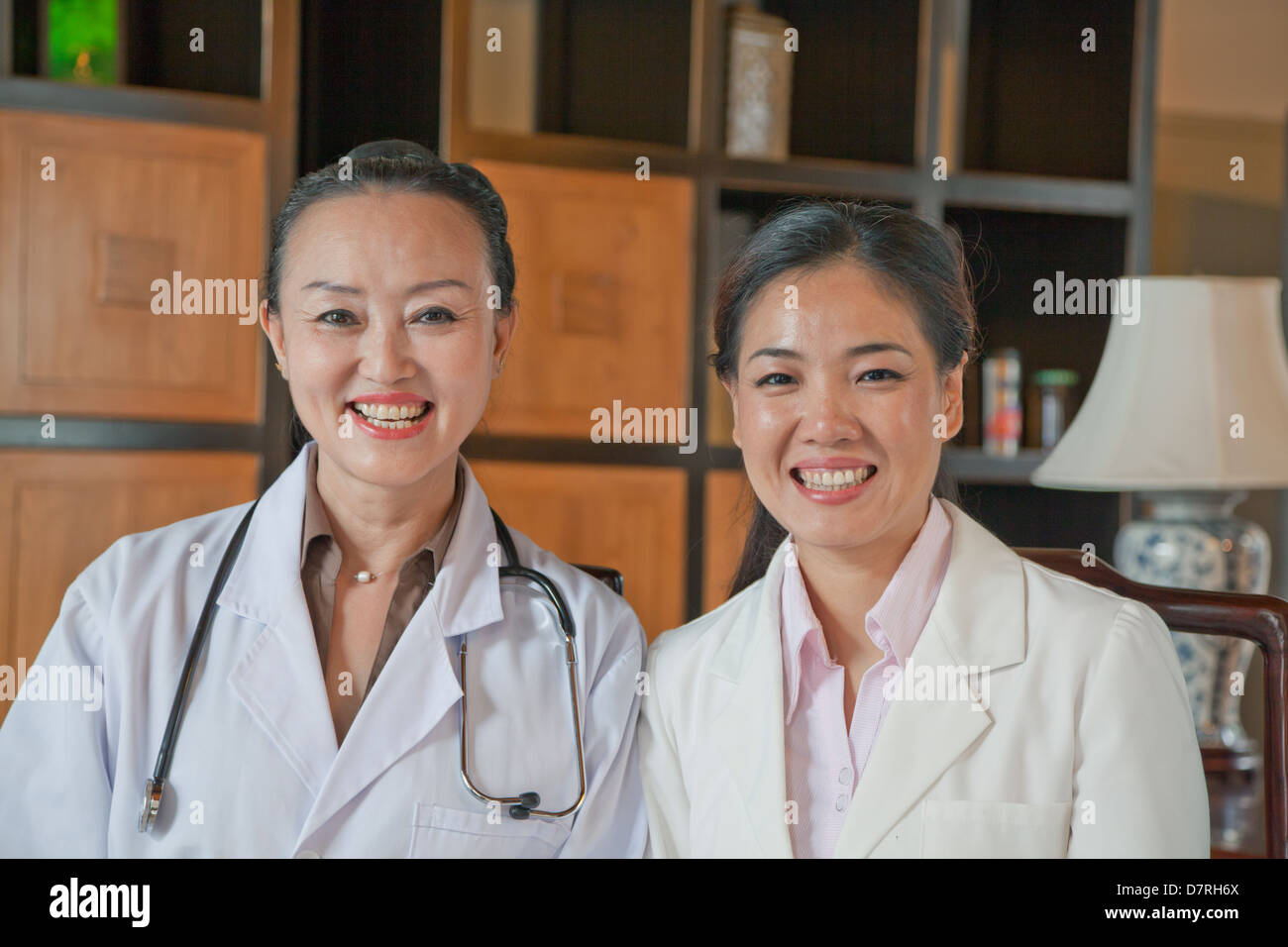 Portrait of Two Doctors Stock Photo - Alamy