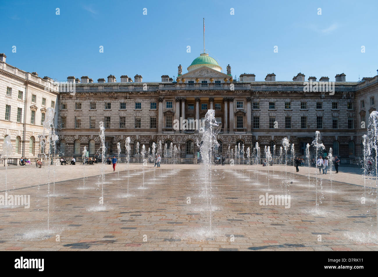Somerset House Courtyard, London, UK Stock Photo - Alamy