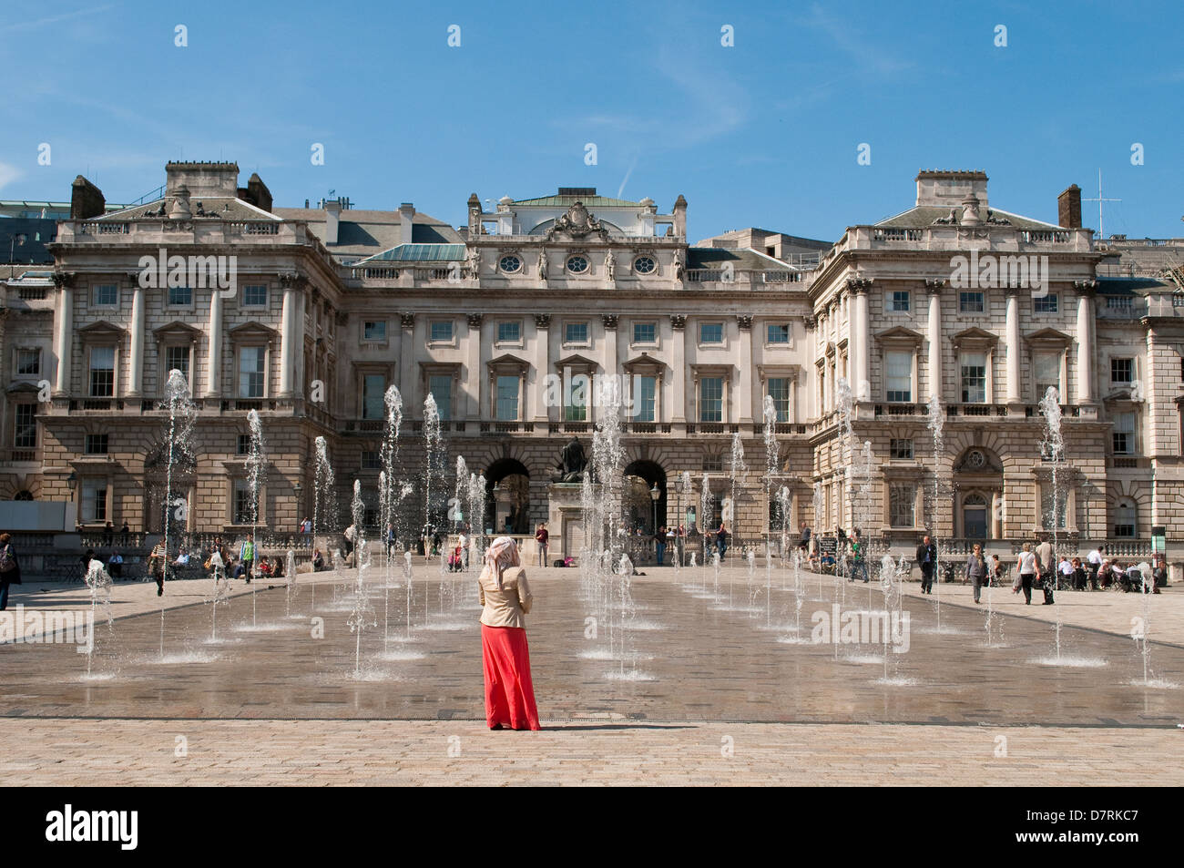 Somerset House Courtyard, London, UK Stock Photo - Alamy