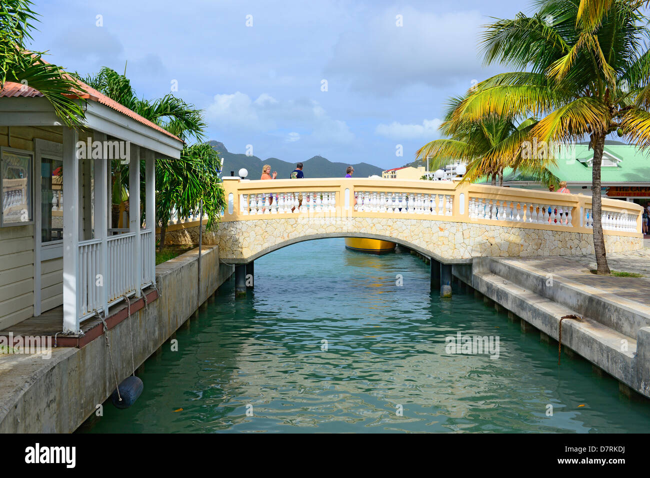 Philipsburg Pedestrian Bridge St. Martin Maarten Caribbean Island ...