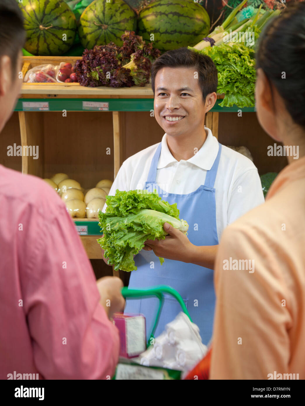Chinese clerk working food market hi-res stock photography and images ...