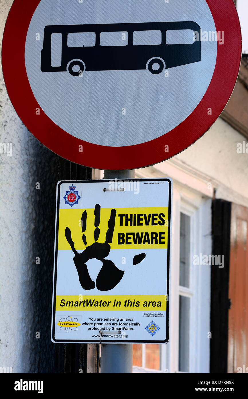 Warning To Thieves Sign Stock Photos & Warning To Thieves Sign Stock ...