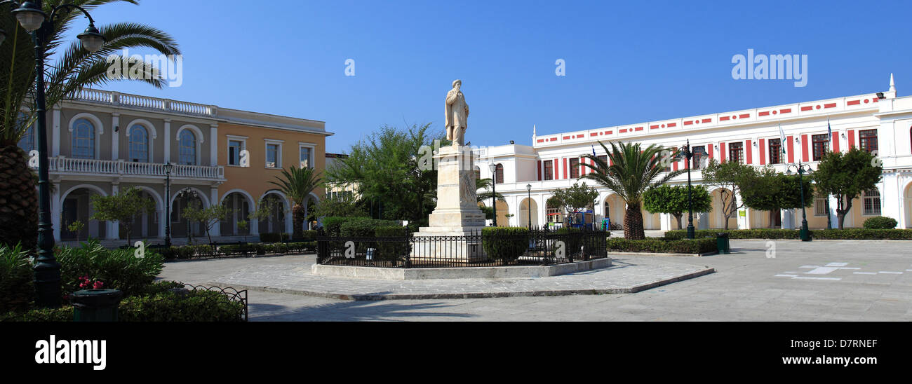 View over Solomos Square, Zakynthos town, Zakynthos Island, Zante ...