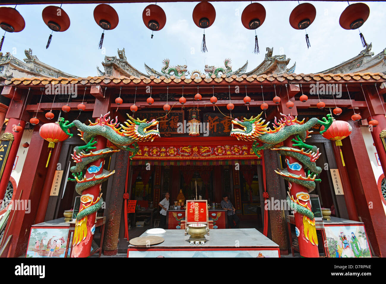 Asia Malaysia Malacca Chinatown Sam Po Kong Chinese Temple Stock Photo ...