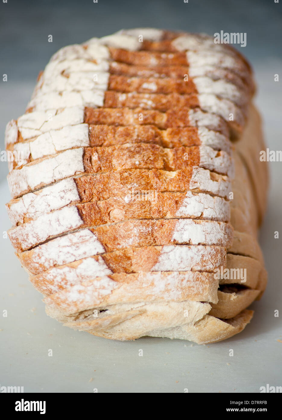 Fresh crusty white bread Stock Photo - Alamy