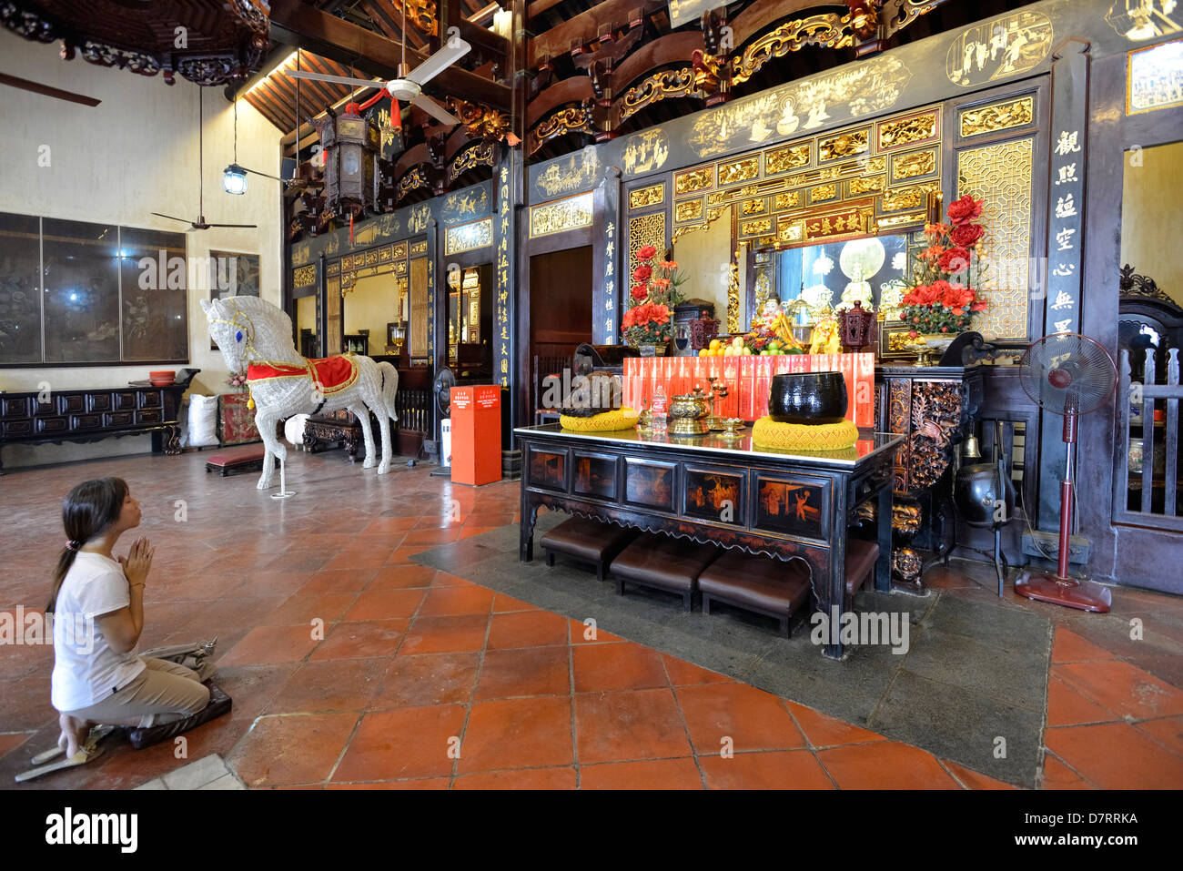 Asia Malaysia Malacca Chinatown Cheng Hoon Teng Chinese Temple Stock ...