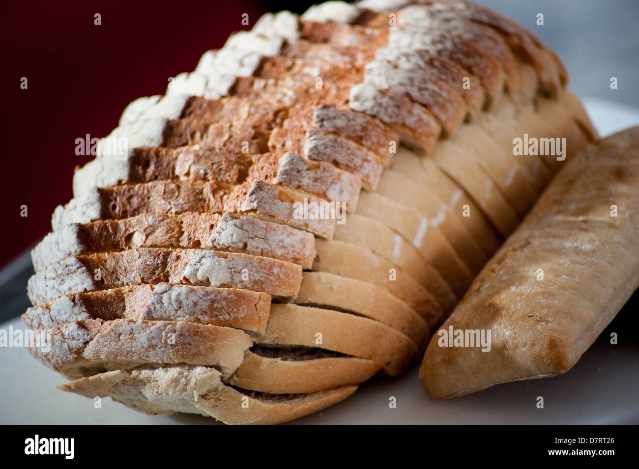 Fresh crusty white bread Stock Photo - Alamy