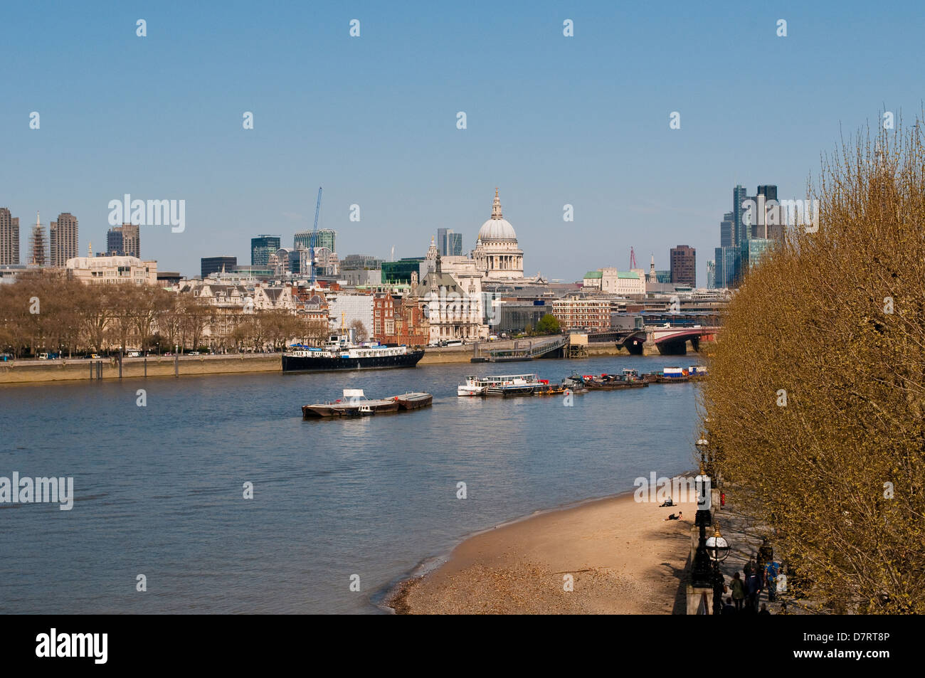 London skyline from Waterloo Bridge, London, UK Stock Photo - Alamy