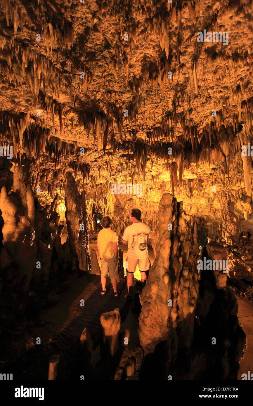 View inside the Drogarati Caves, near the village of Sami Island of ...