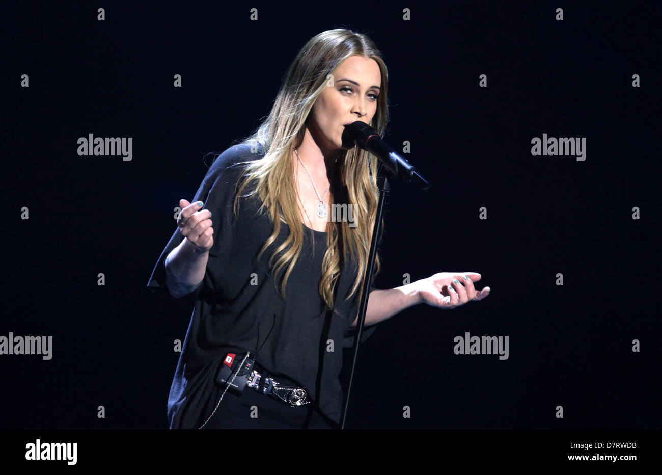 Singer Anouk representing the Netherlands performing during the dress ...