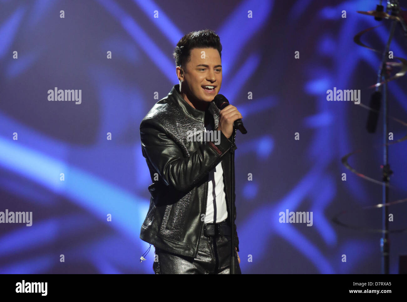 Singer Ryan Dolan representing Ireland performing during the dress ...