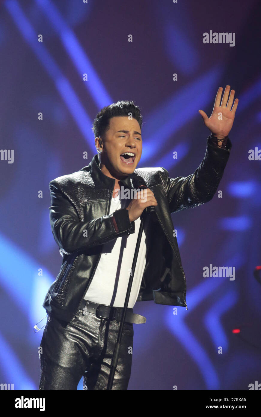 Singer Ryan Dolan representing Ireland performing during the dress ...