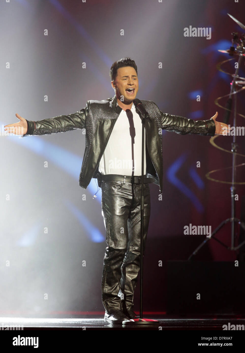 Singer Ryan Dolan representing Ireland performing during the dress ...