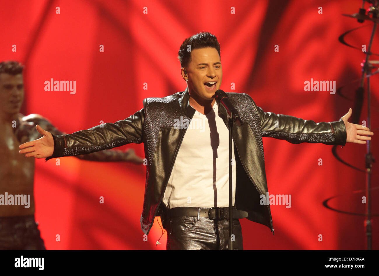 Singer Ryan Dolan representing Ireland performing during the dress ...