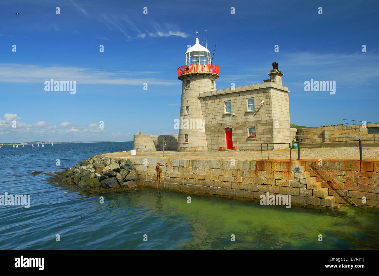 Lighthouse in Howth Stock Photo - Alamy
