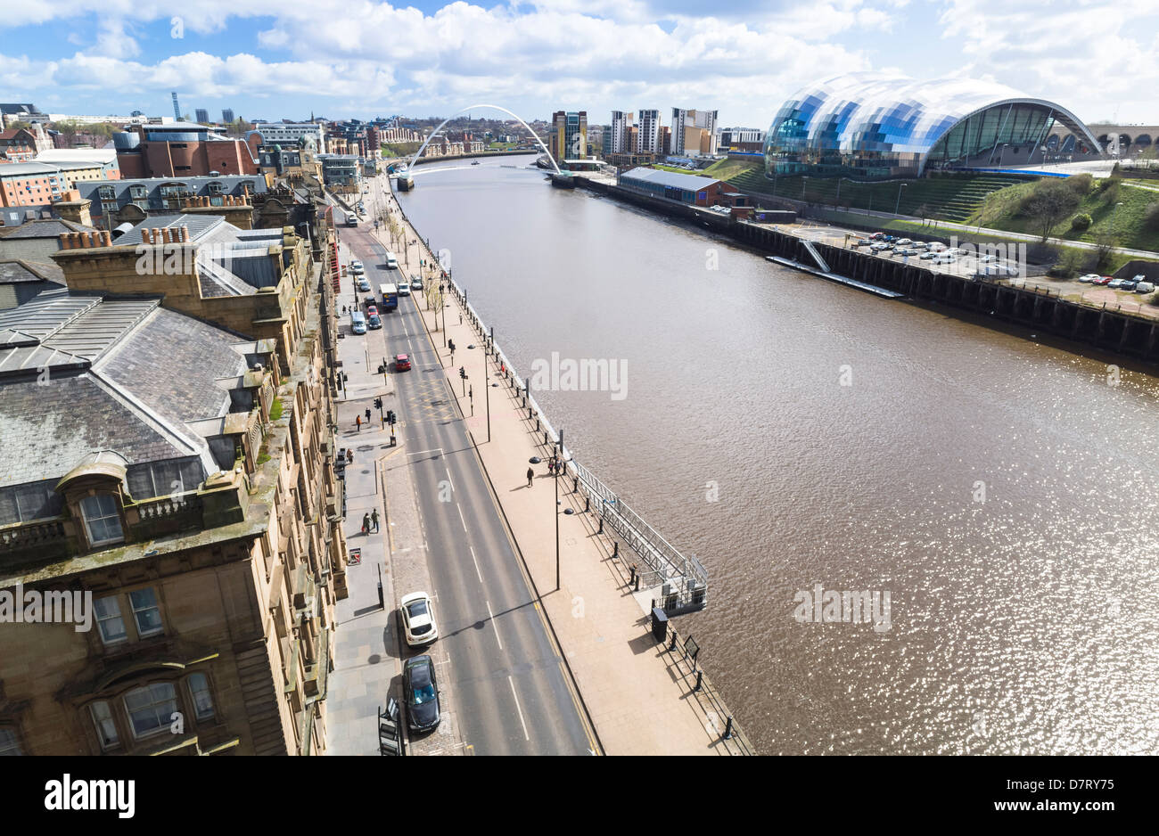 Aerial view of newcastle upon tyne hi-res stock photography and images ...