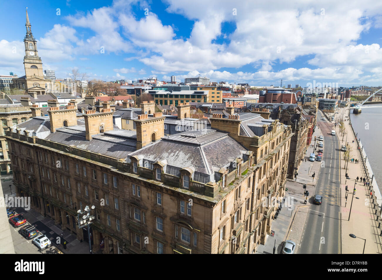 Aerial view of newcastle upon tyne hi-res stock photography and images ...