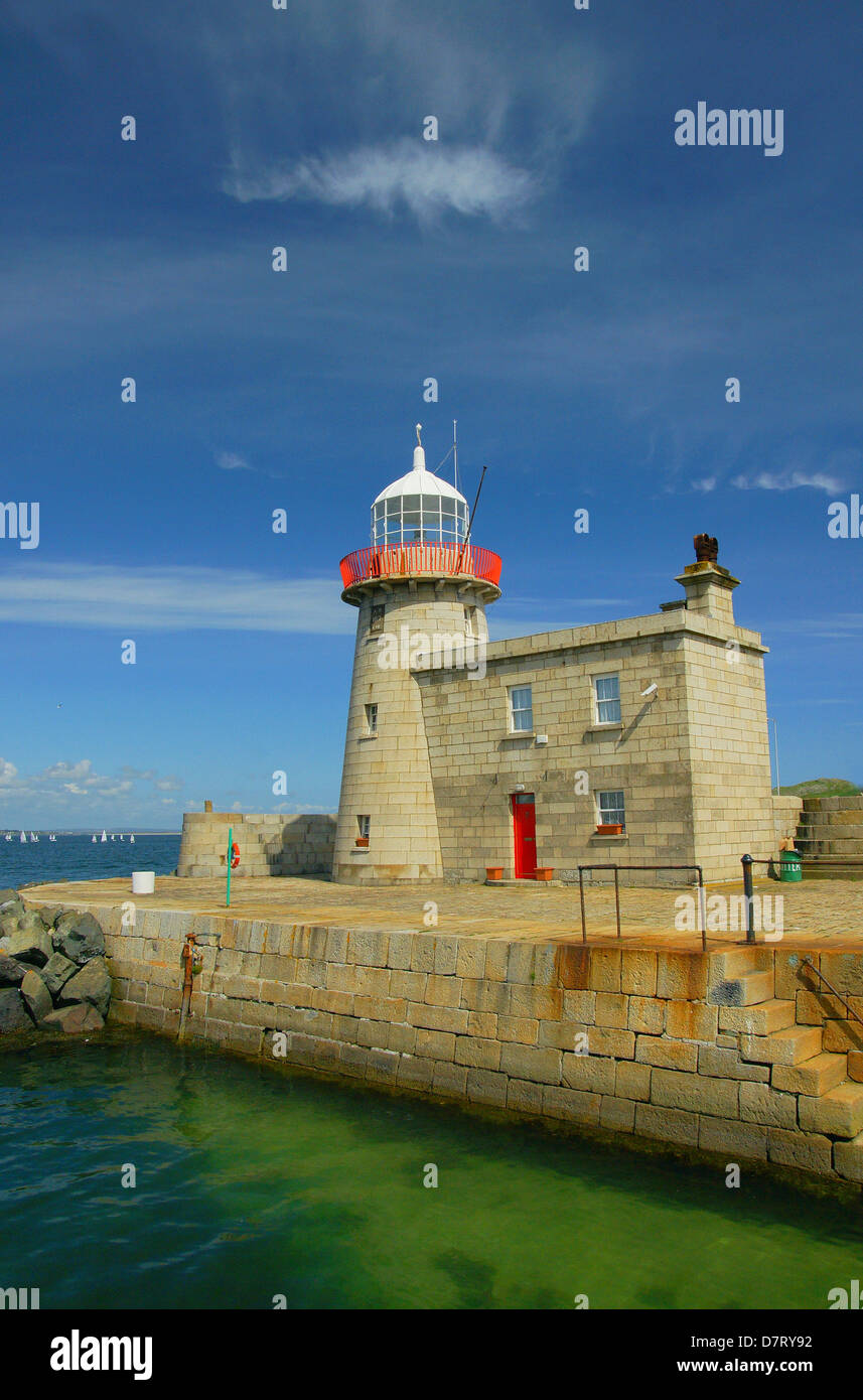 Lighthouse in Howth Stock Photo - Alamy
