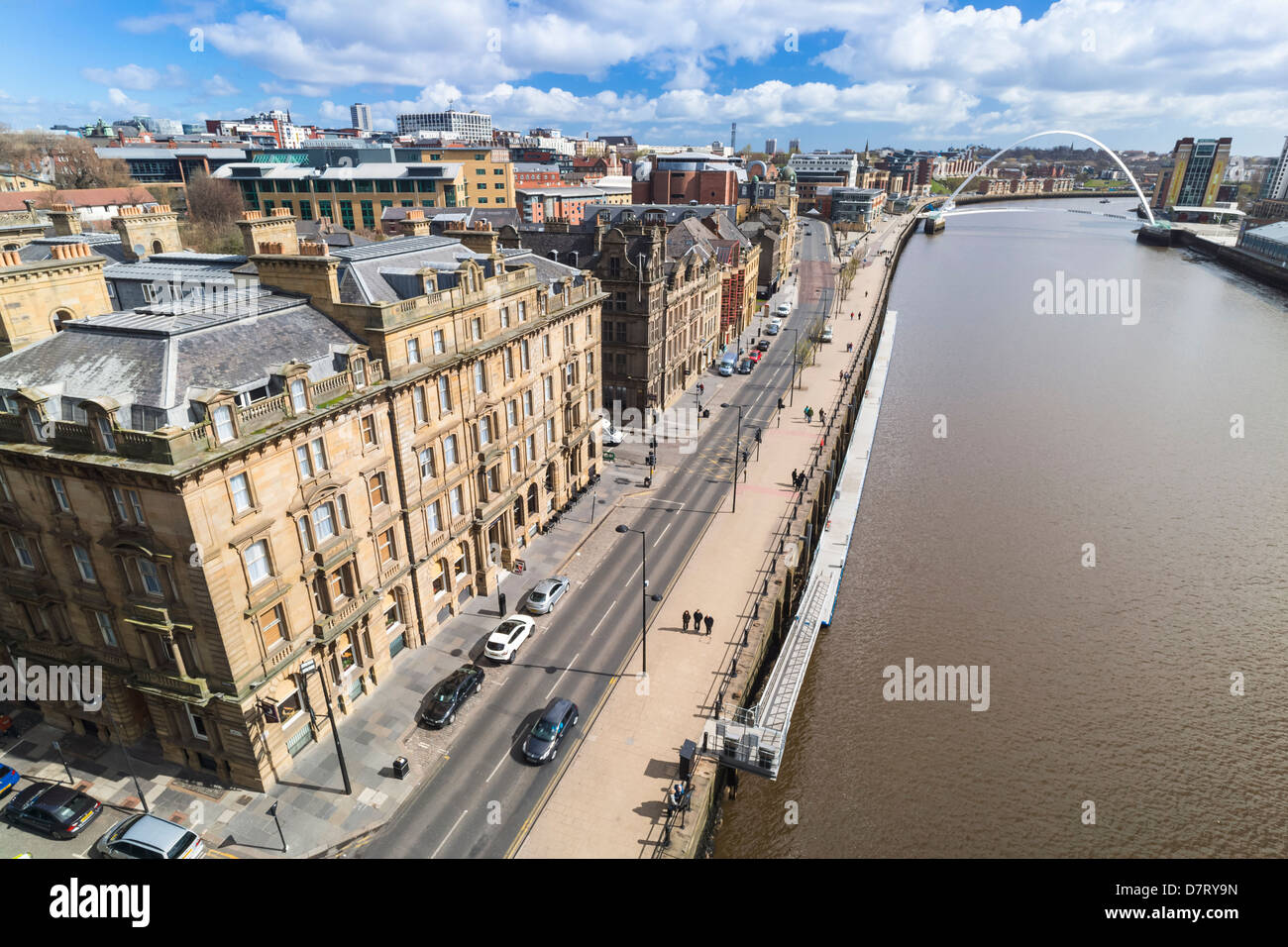 Aerial view of newcastle upon tyne hi-res stock photography and images ...