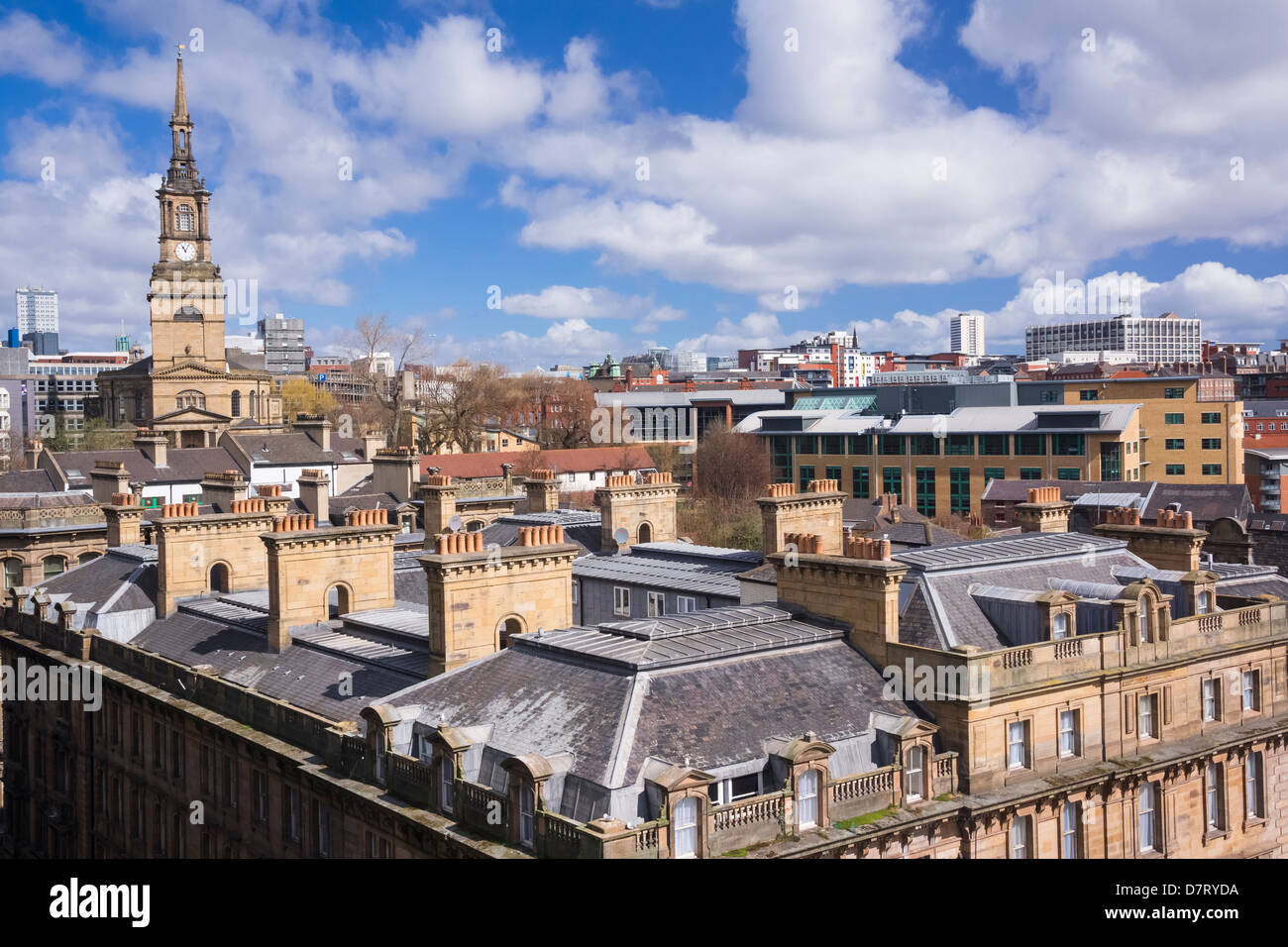 Newcastle City Skyline Stock Photo - Alamy