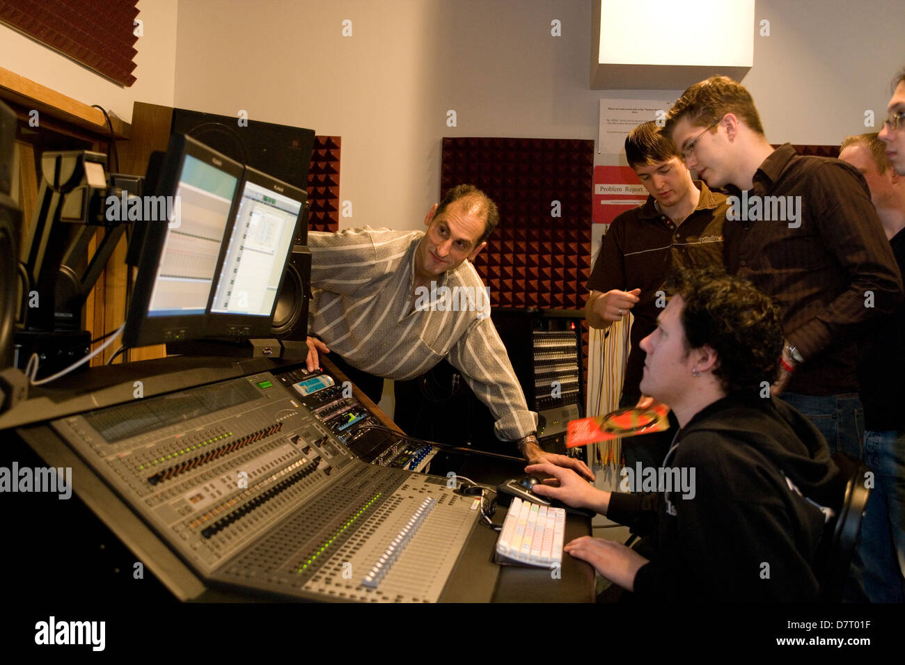 Music recording studio Stock Photo - Alamy