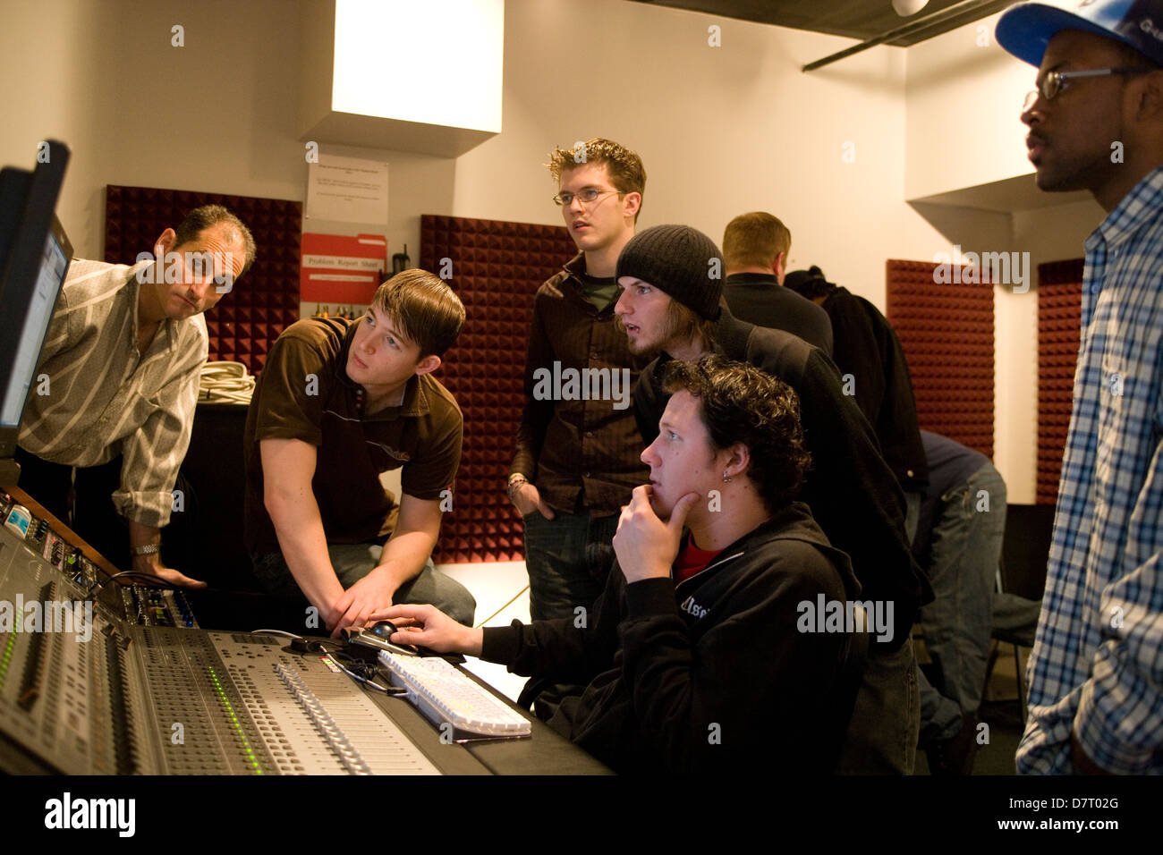 Music recording studio Stock Photo - Alamy
