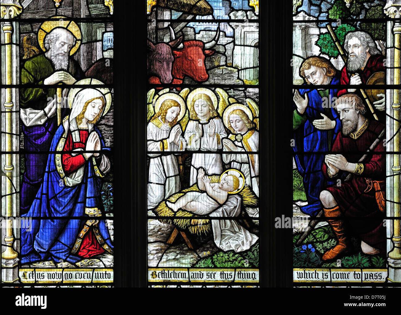 Rochester Cathedral Stained Glass Window High Resolution Stock ...