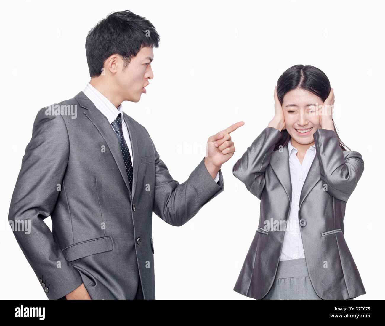 Hear no evil businessman hi-res stock photography and images - Alamy