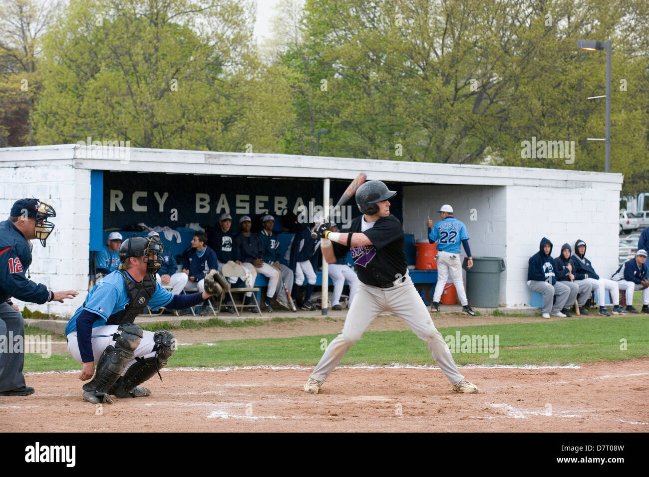 US College baseball game Stock Photo - Alamy