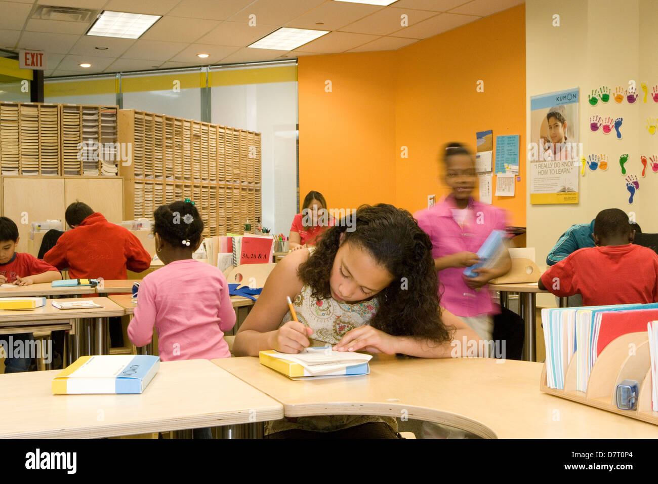 young students in classroom Stock Photo - Alamy