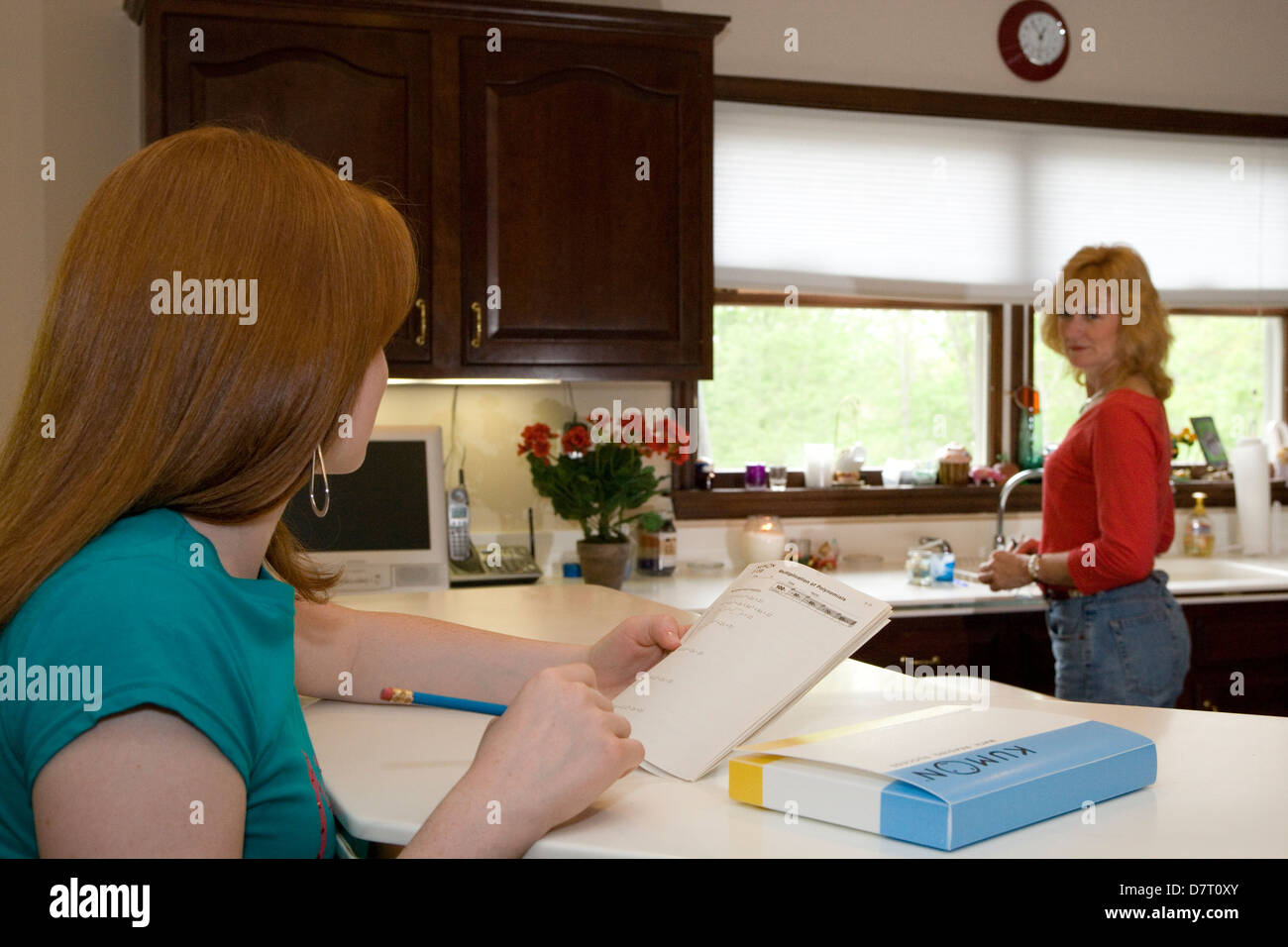 Maths homework parent hi-res stock photography and images - Alamy