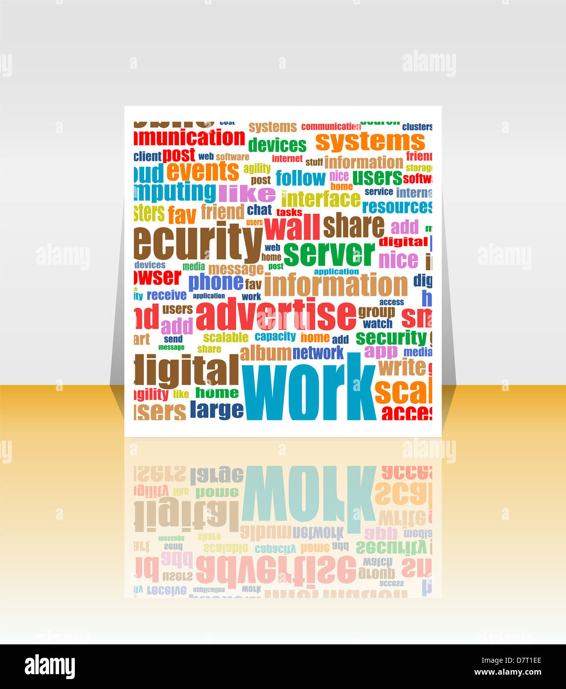 Marketing communication word on flyer or cover Stock Photo - Alamy