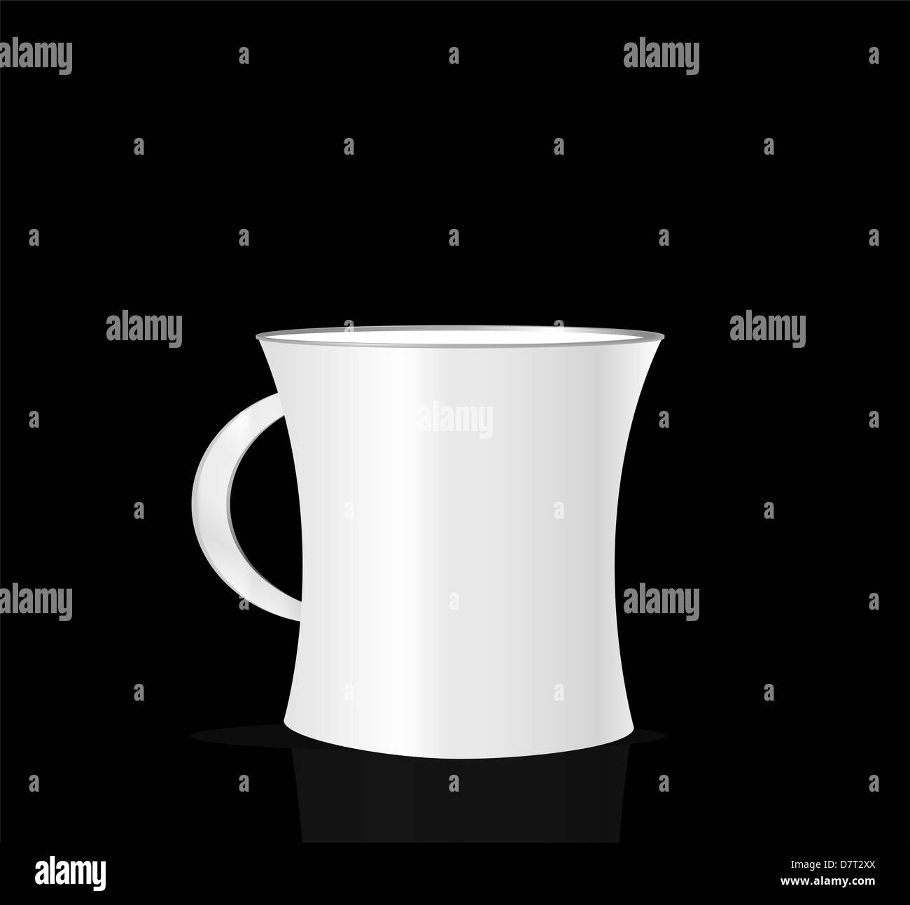 Coffee cup isolated on black background Stock Photo - Alamy