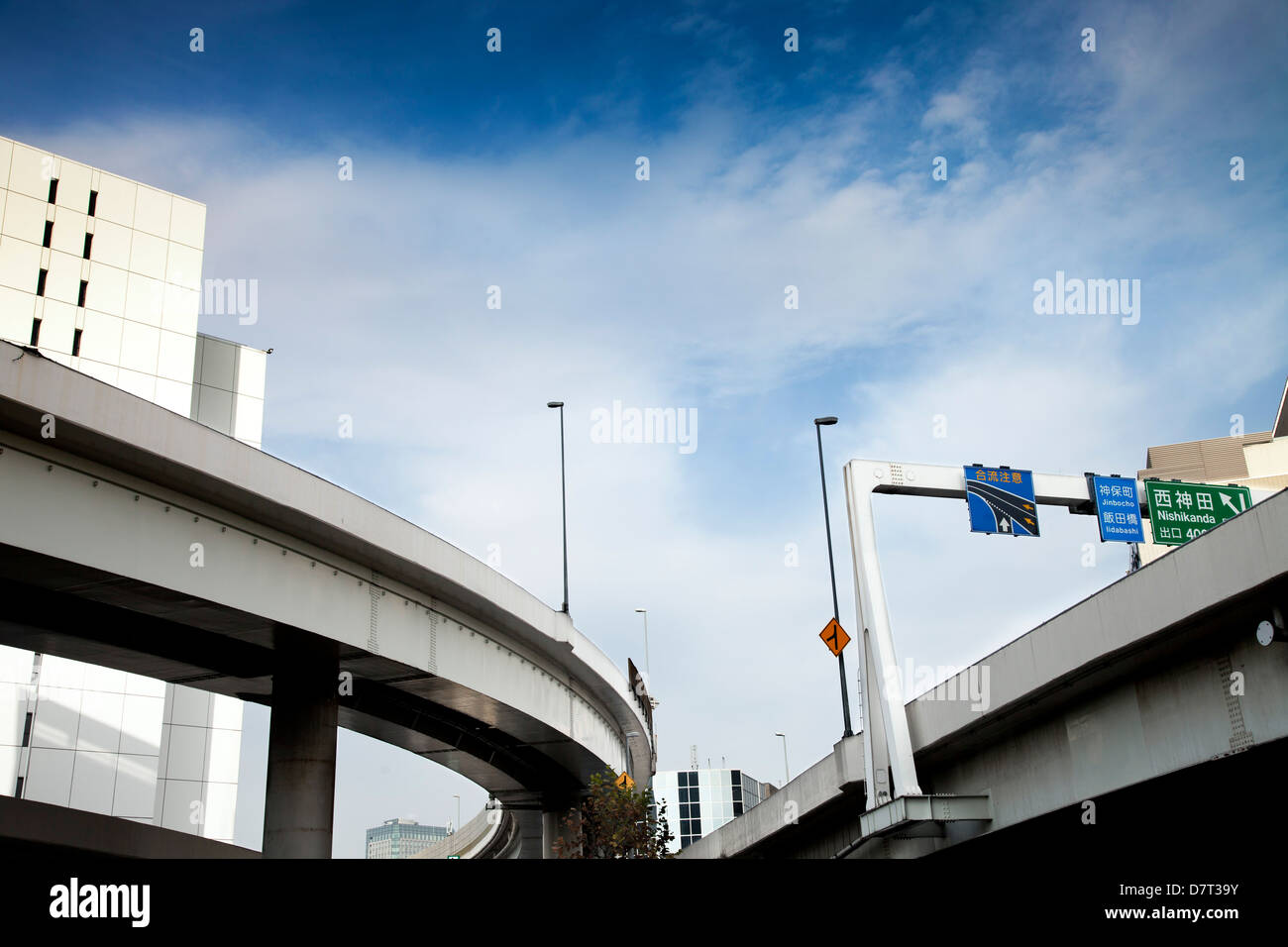 Expressway and shinkansen track, central Tokyo, Japan Stock Photo - Alamy