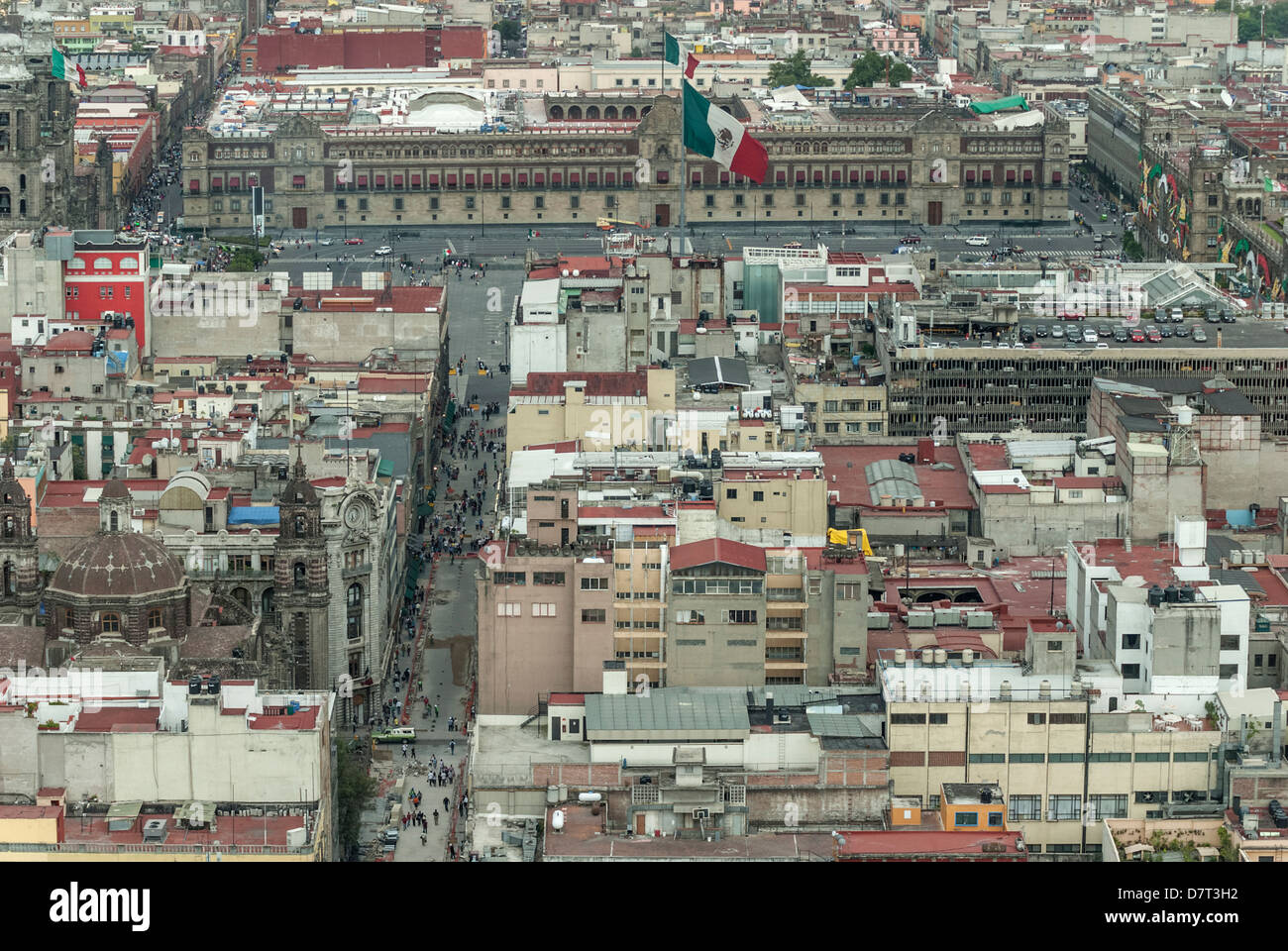 Mexico, Federal District, Mexico City, view from the Tower Latino ...