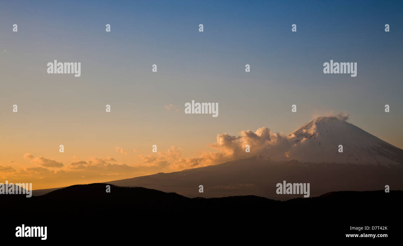 Sunset on Mount Fuji, Japan Stock Photo - Alamy