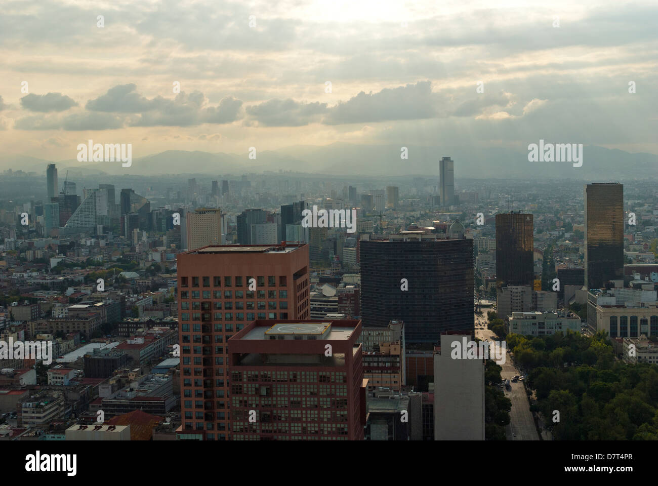 Mexico, Federal District, Mexico City, view from the Tower Latino ...