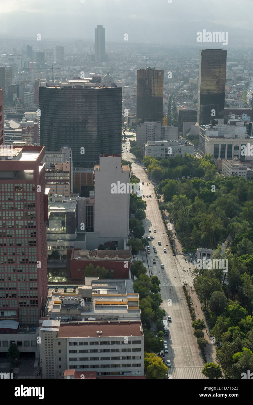 Mexico, Federal District, Mexico City, view from the Tower Latino ...