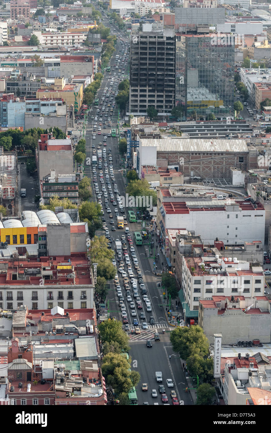 Mexico, Federal District, Mexico City, view from the Tower Latino ...