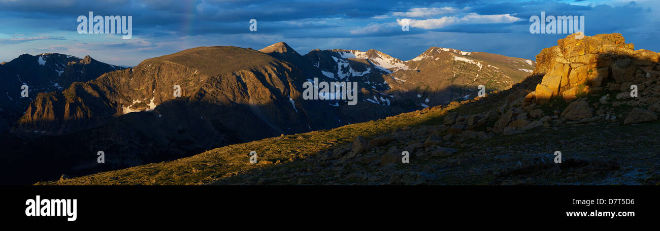 Rocky Mountain National Park Alpine Ridge Trail Panorama Stock Photo ...