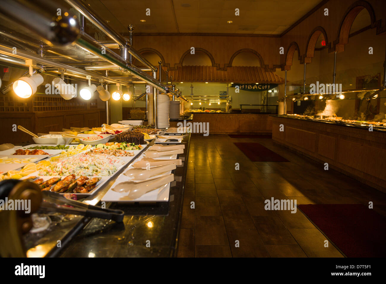 Buffet bar at a chinese restaurant Stock Photo - Alamy