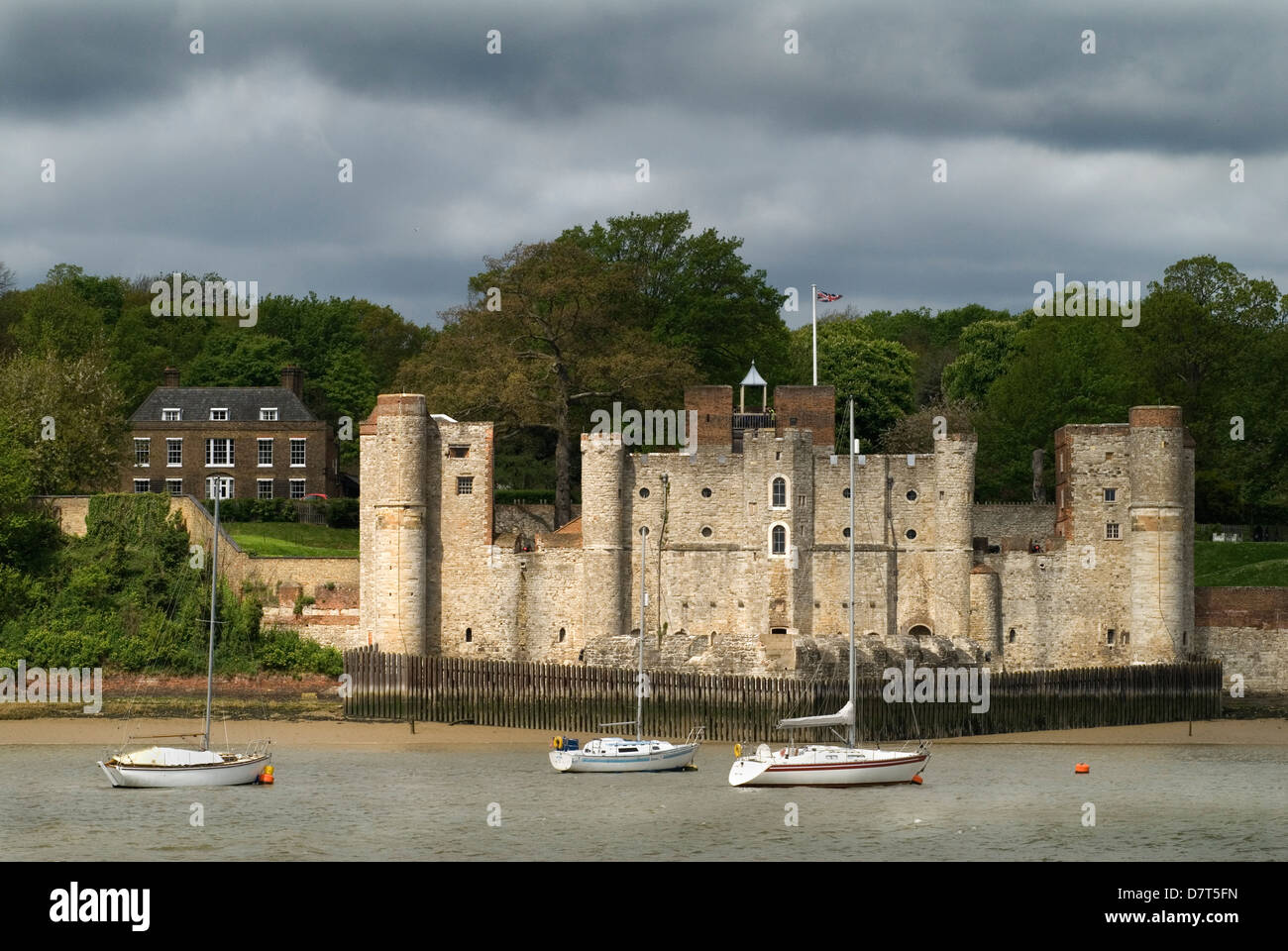 Upnor Castle Kent from across the river Medway from Chatham UK HOMER ...