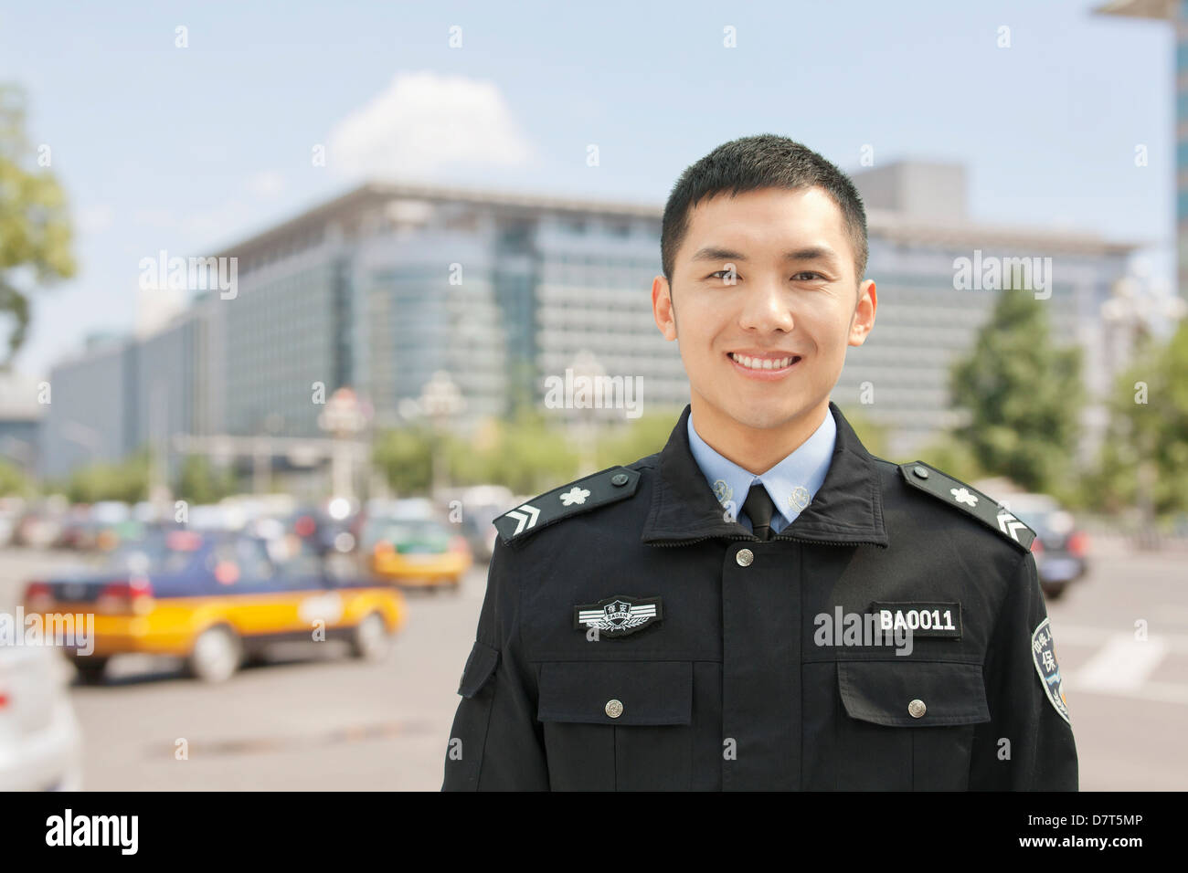 Police smiling car hi-res stock photography and images - Alamy
