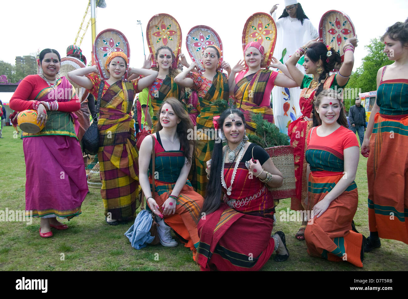 Indian traditional Bengali Baishakhi Mela Victoria Park Bow East London ...